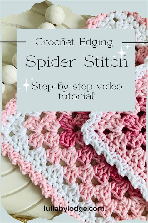 Crochet Spider Stitch Border Tutorial