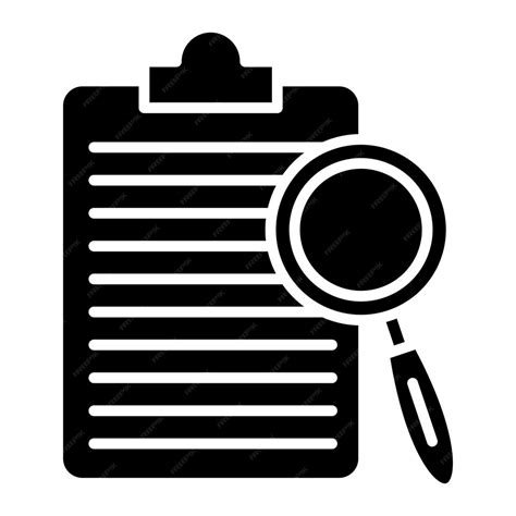 Premium Vector Evaluation Glyph Solid Black Illustration