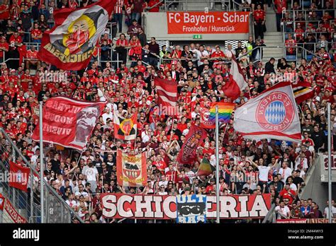 Fan Block FC Bayern Munich FCB Fans Fan Curve Flags Flags PreZero
