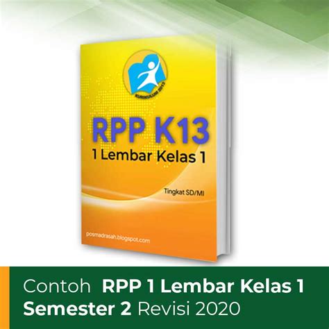 Contoh Rpp 1 Lembar Kelas 1 Semester 2 Revisi 2020 Sdmi Format Doc