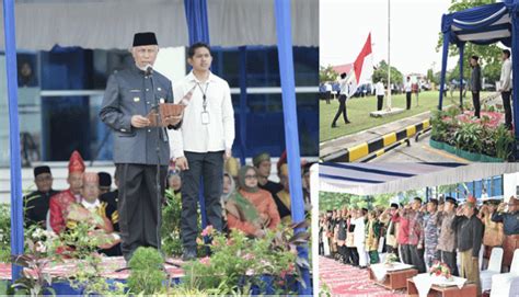 Pimpin Upacara Hari Bakti PUPR Ke 78 Gubernur Sumbar Ingatkan Soal