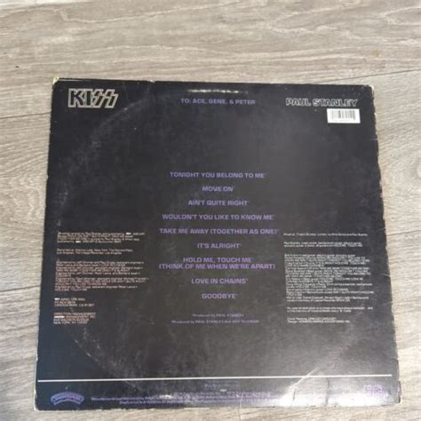 Kiss Paul Stanley Solo Album 1985 Polygram Reissue Wbarcode 501