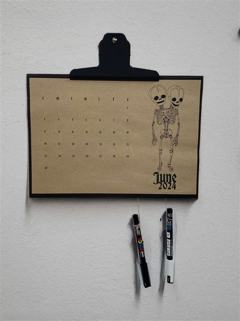 Skeleton Calendar Behance