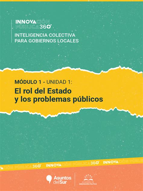 Modulo 1 El Rol Del Estado Y Los Problemas Publicos Pdf Estado