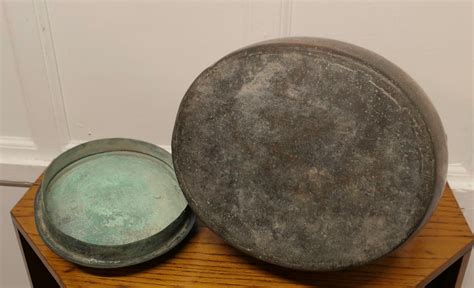 19th Century Copper Cooking Pot Cauldron With Lid