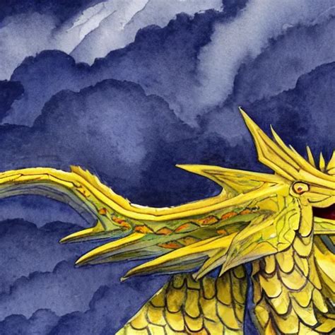 Yellow Lightning Dragon
