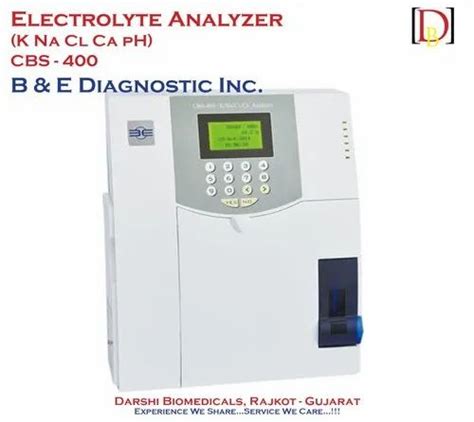 Fully Automatic Cbs 400 B Ande Diagnostic Electrolyte Analyzer For