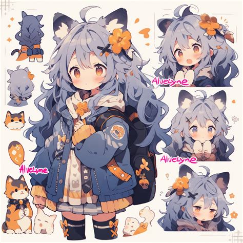 Neko Girl Adoptableclosed By Aivelyne On Deviantart