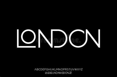 Modern Clean Sophisticated Sans Serif Alphabet Display Font Vector