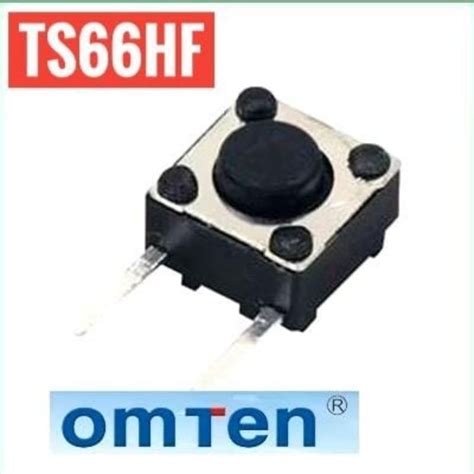 Jual Tactile Switch Ts66hf Original Japan 6x6x4 3mm 2 Pin Lurus Push Button Saklar Tekan Arduino