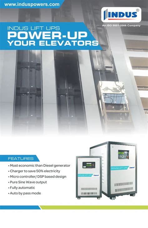 Indus Elevator Inverter 75 KVA 360 VDC Offline UPS At 498100 Piece