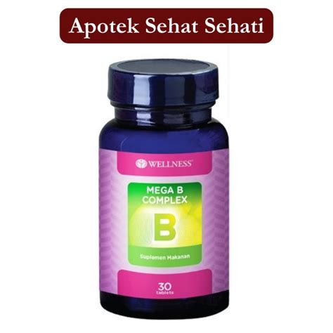 Jual Mega B Complex 30 Tablet Vitamin B1 Thiamine Shopee Indonesia
