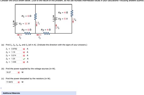 Solved Consider The Circuit Shown In The Diagram Belo