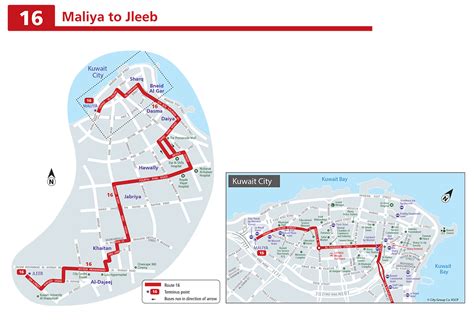 Kuwait City Bus Route 16 Maliya To Jleeb