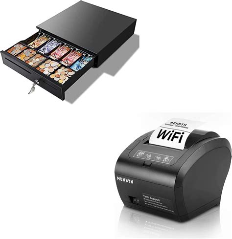 Amazon MUNBYN WiFi Thermal Receipt Printer With USB LAN RS232 Port Black Cash Register