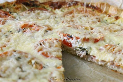 Le blog culinaire d une débutante Tarte salée aux Tomates au Thon et