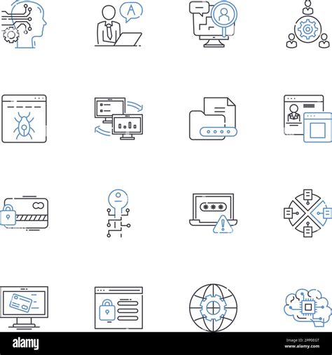 Dependability Line Icons Collection Trusrthiness Reliability Consistency Responsibility