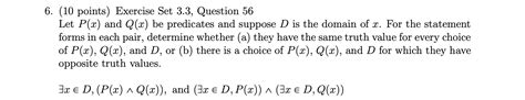 Solved 6 10 Points Exercise Set 33 Question 56 Let Px