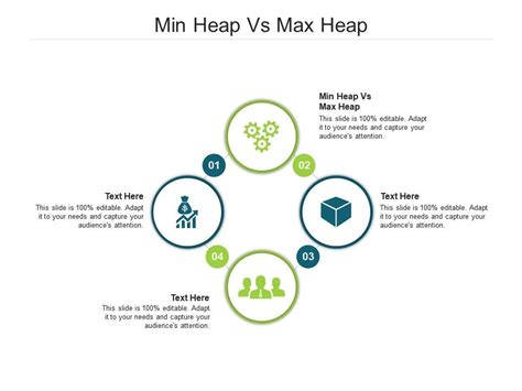 min heap vs max heap ppt powerpoint presentation infographic template