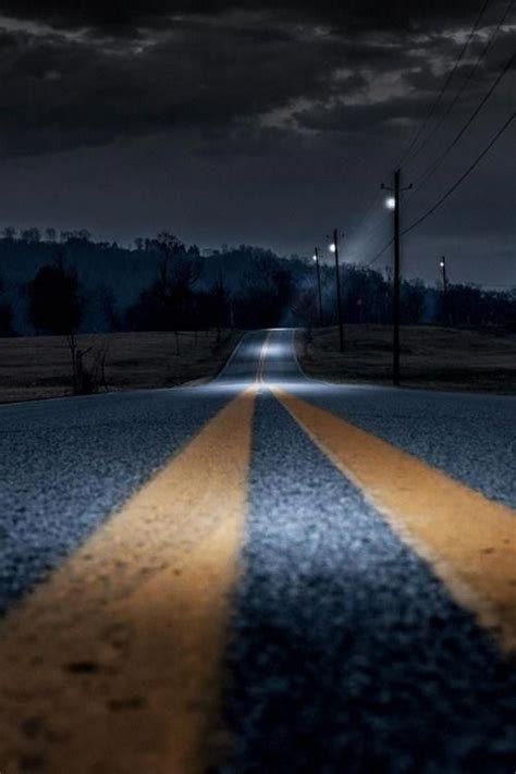 Night Road And Dark Image Landscapephotographytips Landscape