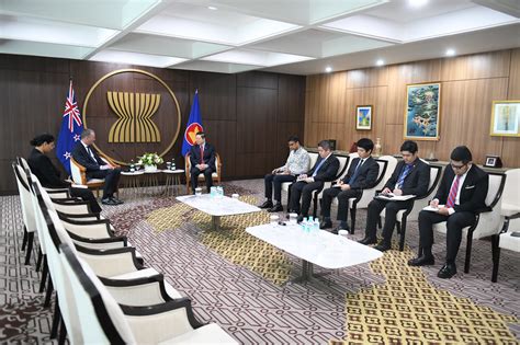 Secretary General Of Asean Discusses Asean New Zealand Cooperation With