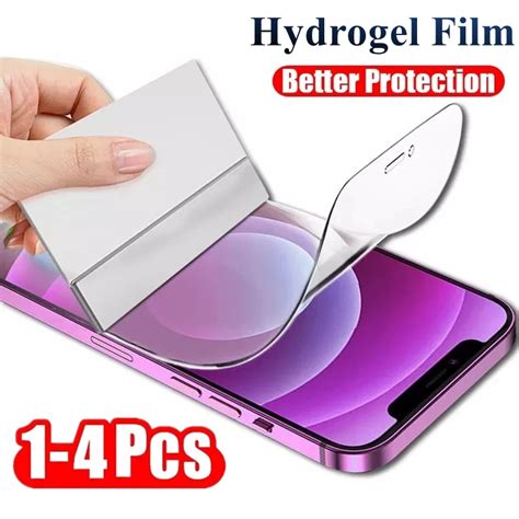 1 4Pcs Full Cover Back Hydrogel Film For IPhone 7 8 6 Plus X XR XS MAX