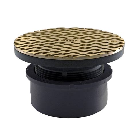 Hub Fit Base Cleanout With Plastic Spuds And Bronze Round Cover