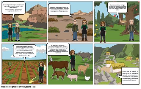 La Agricultura Y Ganaderia Storyboard Por Carla25876