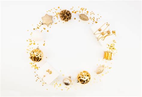 Premium Photo Christmas Frame With Ornaments