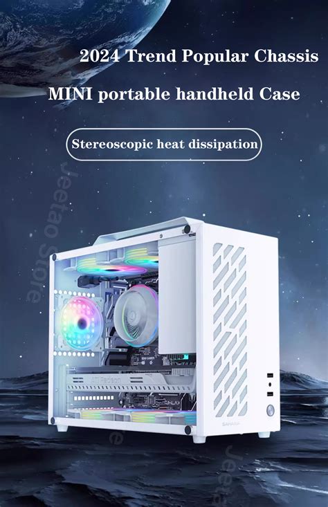 Matx Mini Itx Case For Pc Dual Usb Atx Power Supply Itx Portable Mini Desktop Mesh Chassis