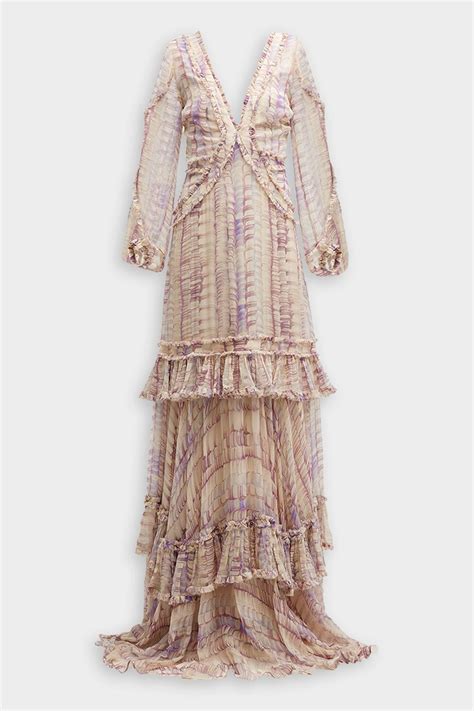 Alexis Rain Maxi Dress In Wisteria In Natural Lyst