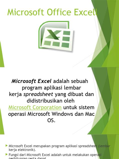 Pertemuan 5 Pengenalan Excel Dan Fungsi Dasar Ms Excel Rev Pdf