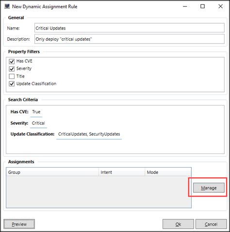 Manage Dynamic Assignments