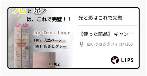 リップトリックライナー｜キャンメイクの使い方を徹底解説 光と影はこれで完璧！ 【使った商品】 By 白いうさぎ＠フォロバ100 Lips