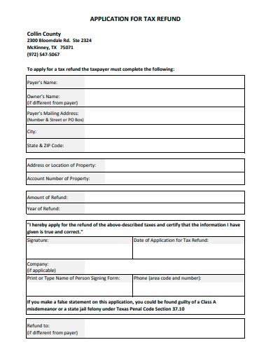 Free 34 Refund Application Samples In Pdf Ms Word