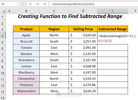 Excel Vba Subtract One Range From Another 3 Handy Cases