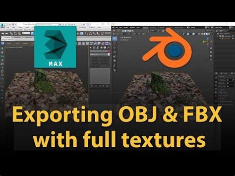 How To Export DsMax File To OBJ FBX With Full Textures YouTube Blender Tutorial Texture