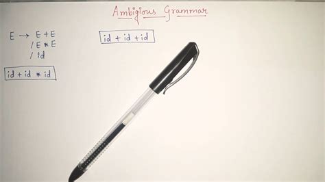 Ambiguous Grammar To Unambiguous Conversion Ambiguity In Compiler How Remove Ambiguity From