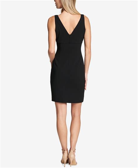 Guess V Neck Lace Up Sheath Dress Macys