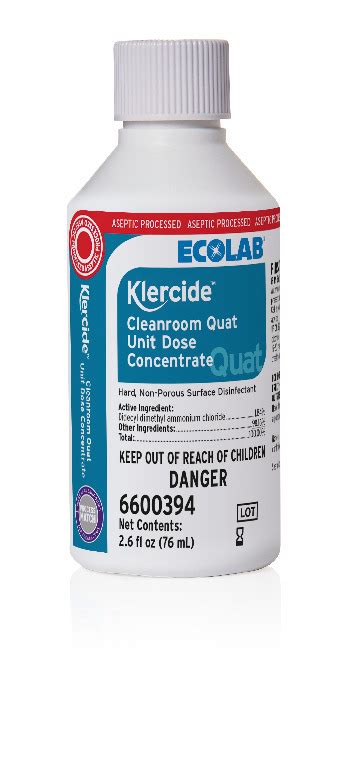 Klercide™ Cleanroom Quat Unit Dose Concentrate Disinfectants