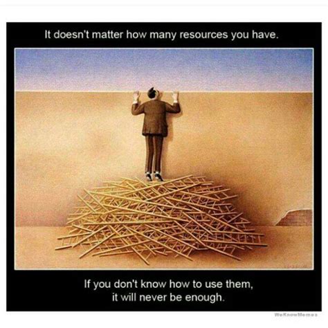 Use Your Resources Wisely Meaningful Pictures Government Matter