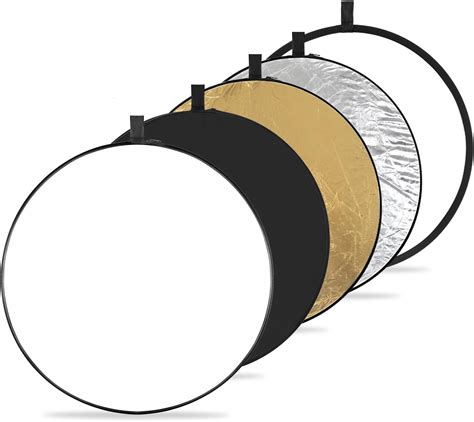 Kandf Concept 5 In 1 Light Reflector 22 56cm Photography Diffuser Collapsible