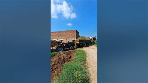 My Massi Tractor 260 Stuck In Mud Messi 385 Help Him Youtube