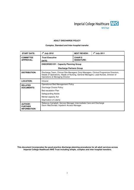 Nhs Discharge Letter Template Fill Online Printable 59 Off