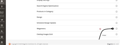 issue can t add categories into megamenu option magento forums