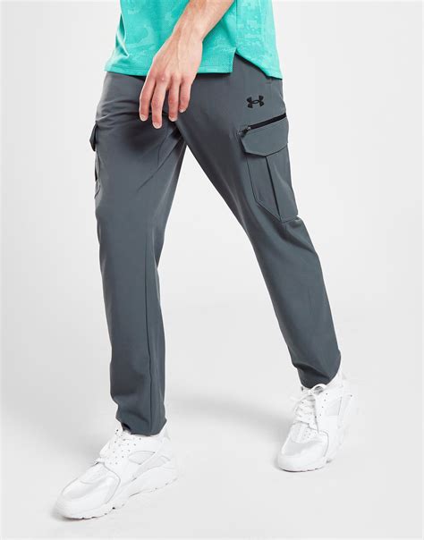 Grey Under Armour Woven Zip Cargo Pants Jd Sports