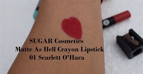 Sugar Cosmetics Matte As Hell Crayon Lipstick Scarlett Ohara