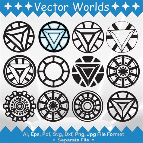 Arc Reactor Logo Svg Vector Design Masterbundles