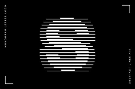 Premium Vector Monogram Logo Letter S Lines Abstract Modern Art