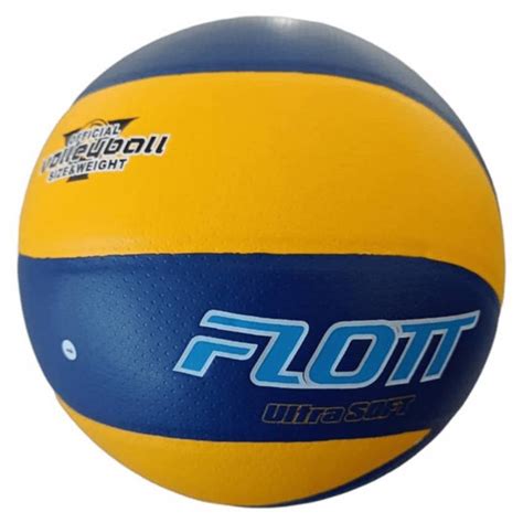 Flott Balón Voleibol Flott Ultra Soft Laminado N°5 Azul Amarillo